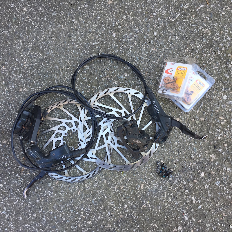 Avid Code 5 - 4piston brakeset w/ Ø203mm Avid rotors For Sale