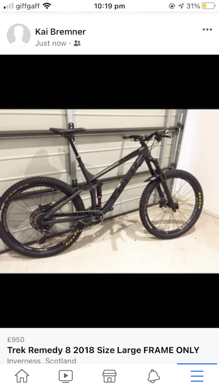 2018 Trek Remedy 8 Size Large frame For Sale