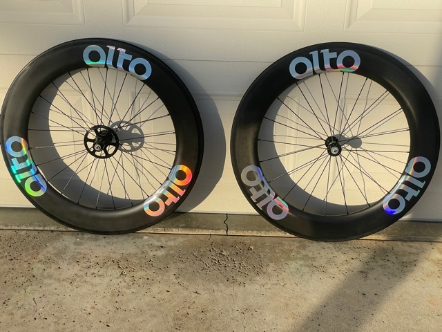 2020 Alto Velo Carbon Deep V time trial wheelset for Tri For Sale