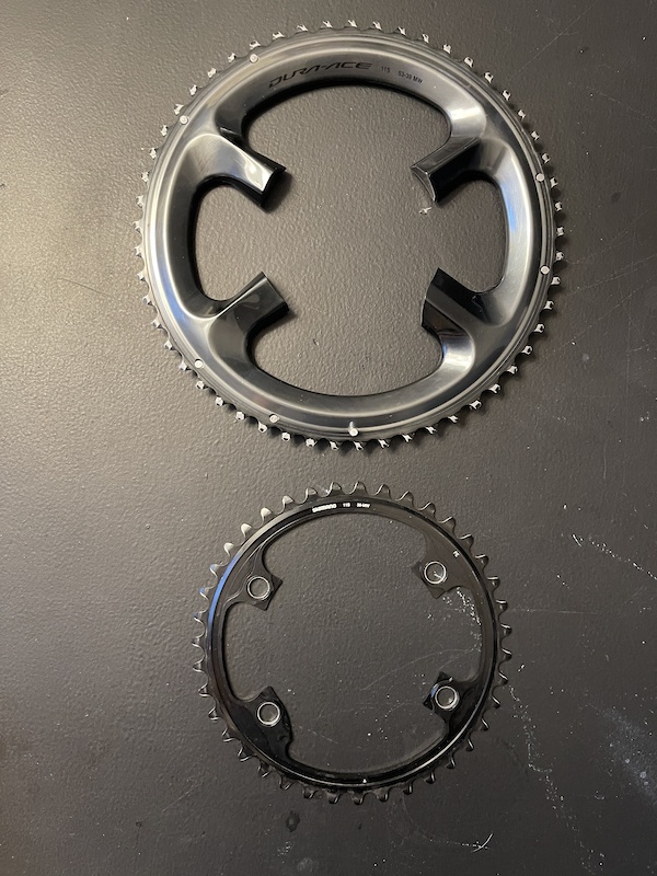 2021 Shimano Dura-Ace R9100 53T/39T Chainrings For Sale