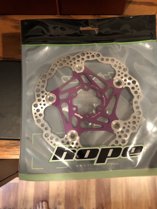 2020 Hope floating disk rotor 160mm purple brakes For Sale