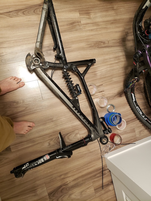 2018 Nukeproof Mega 275c frame + shock + fork For Sale