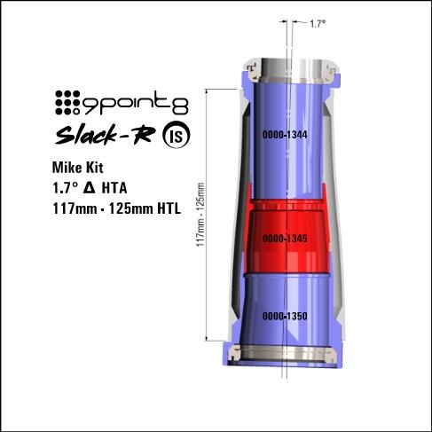 2021 9point8 Slack-R Mike IS Headset AngleSet For Sale