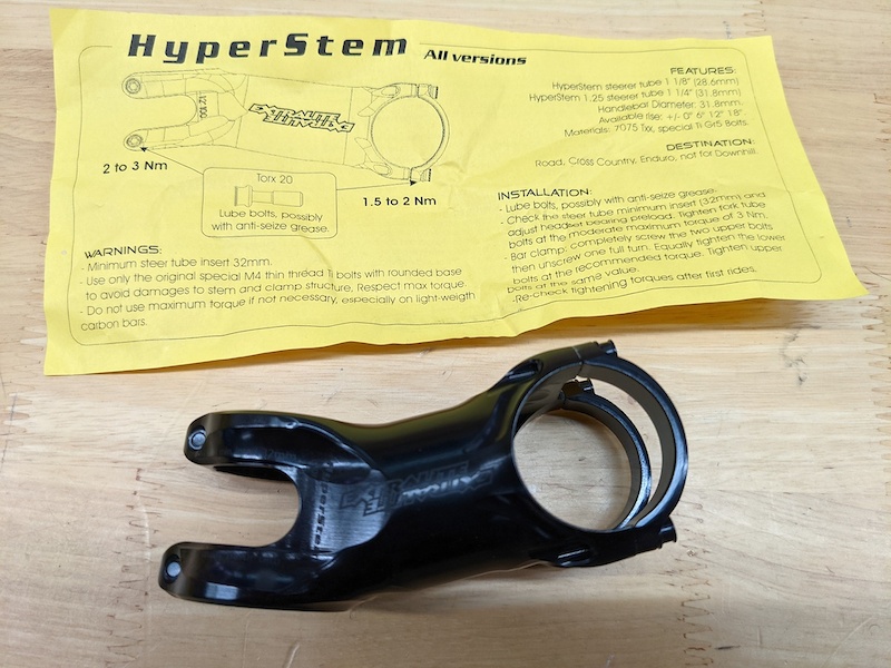 2021 Extralite HyperStem Stealth 70mm 18° For Sale