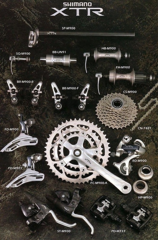 Vintage Shimano XTR M900 Groupset For Sale