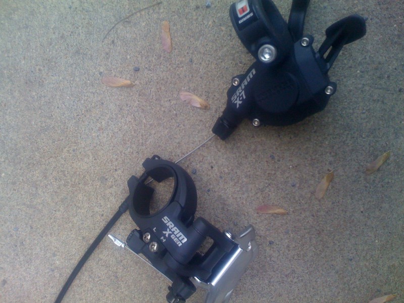 Sram x7 front derailuer + x7 shifter Black BRAND NEW For Sale