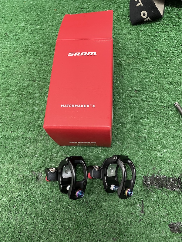 2021 SRAM Matchmaker X Clamps w/Rainbow Bolts For Sale