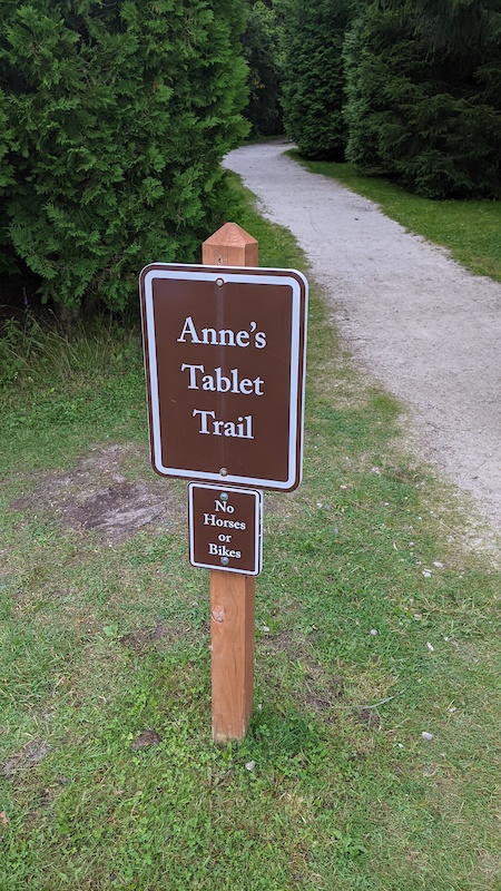 Anne's Tablet Trail Mountain Biking Trail - Mackinac Island