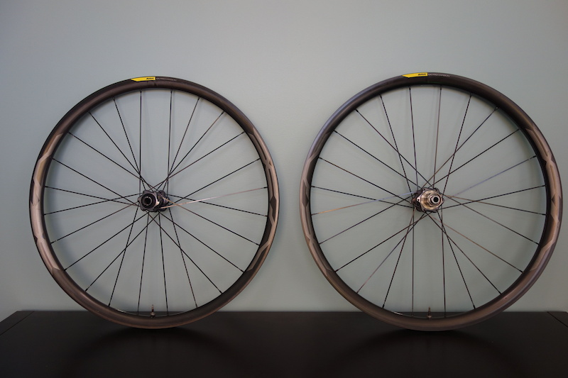 2018 Mavic XA Carbon Pro Wheelset with Extra Spokes For Sale
