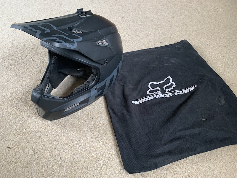 Fox Rampage Comp Full Face DH MTB Black Helmet Medium For Sale