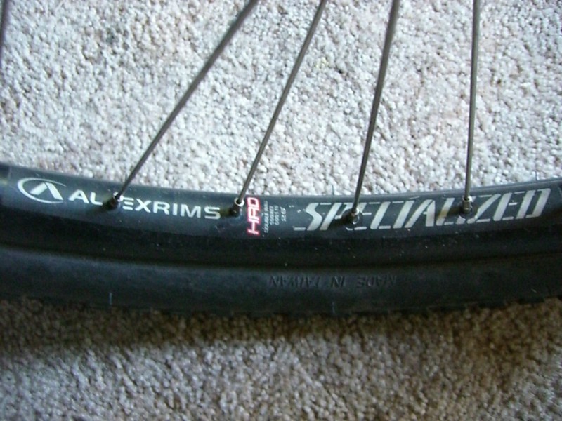 Set of 2 matching HRD 26" Double wall Alexrims With Discs For Sale