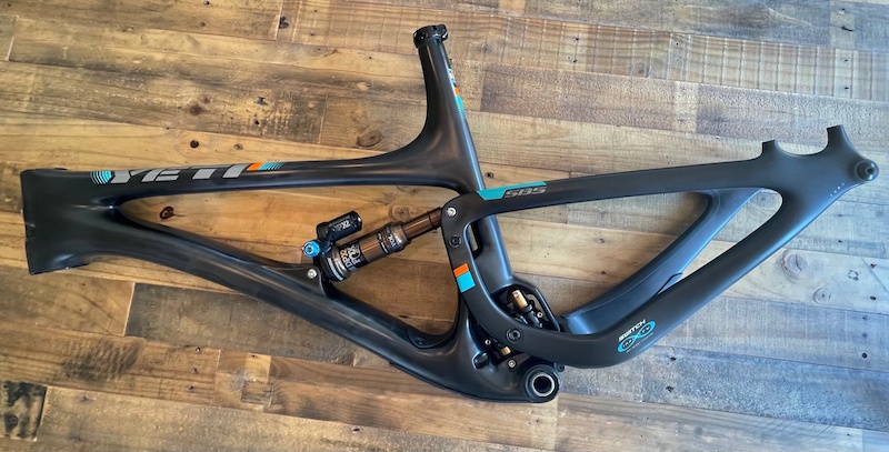 2019 Yeti SB5 Turq LR with Handlebars, BB, and Headset For Sale