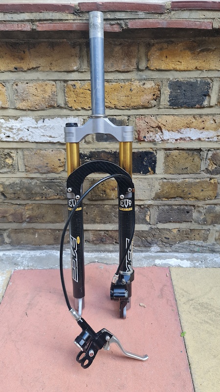 Pace EVO RC36 carbon forks with Hope brake rockshoxfox For Sale