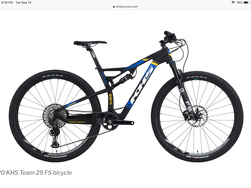 2020 KHS Team 29 FS For Sale