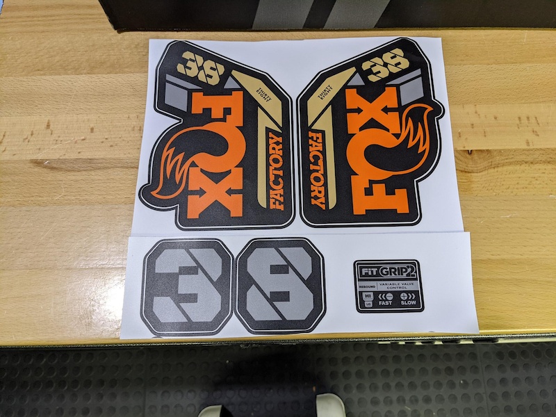 2021 Fox 38 decal kit For Sale