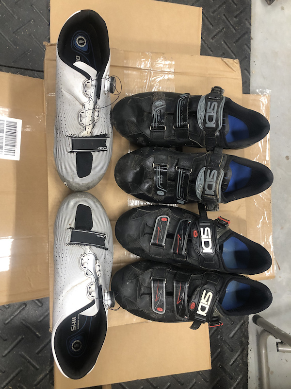 2019 Sidi Mega 47 (wide) mtb road and Shimano road For Sale