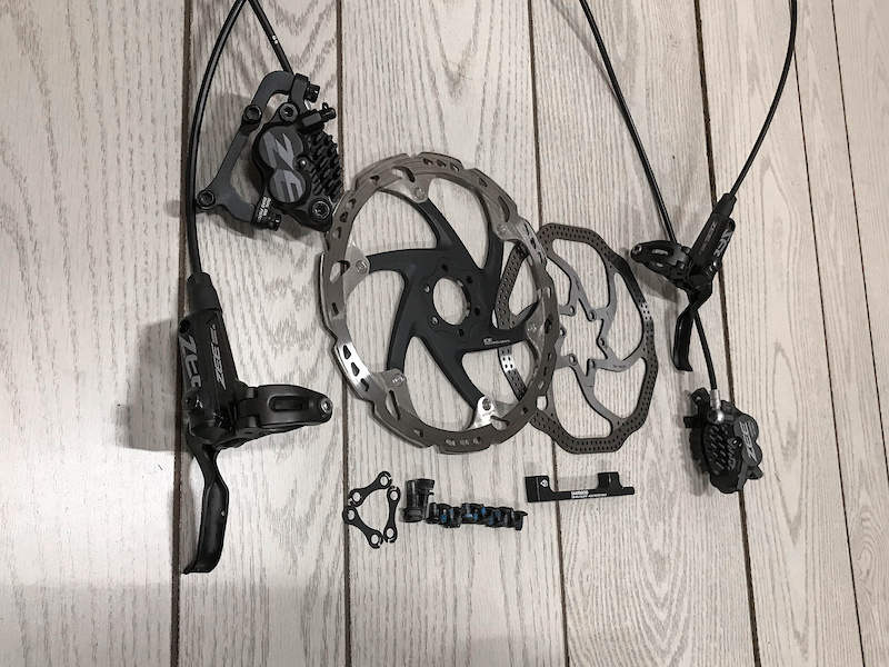Shimano ZEE brake kit 203/180mm *POWER 4 PISTON! For Sale