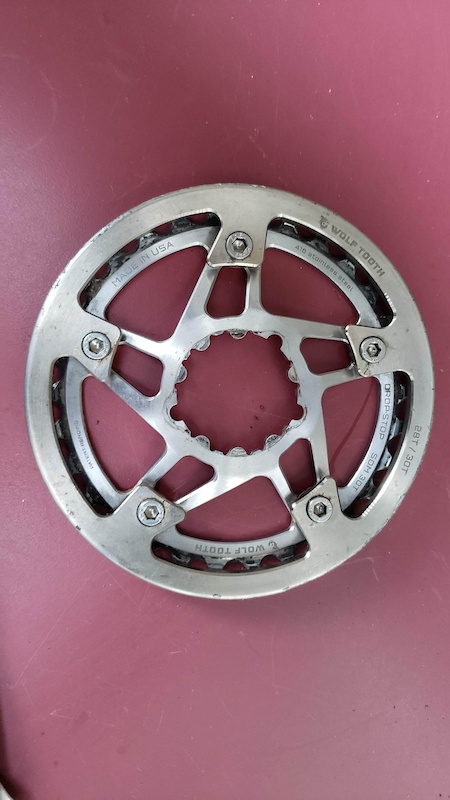 Wolf tooth stainless ring + bash, SRAM dm, 30t For Sale