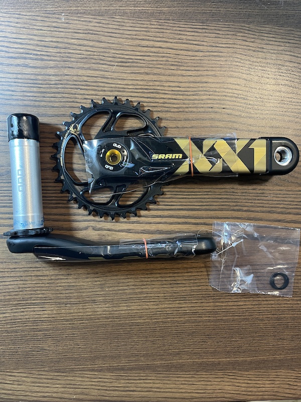 2021 SRAM XX1 EAGLE DUB BOOST CRANKSET 170MM 32T GOLD For Sale