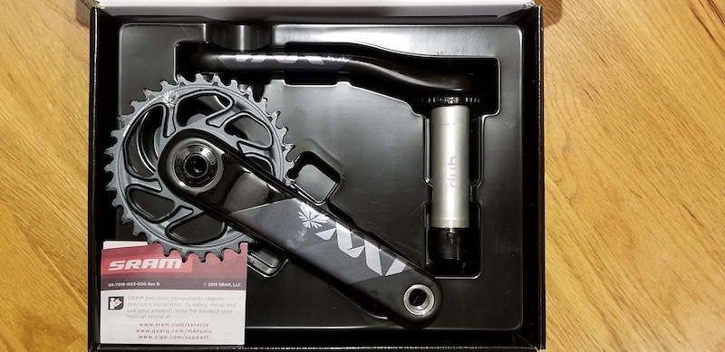 2021 New SRAM XX1 Carbon Dub 175mm Crankset w/32T SL Ring For Sale