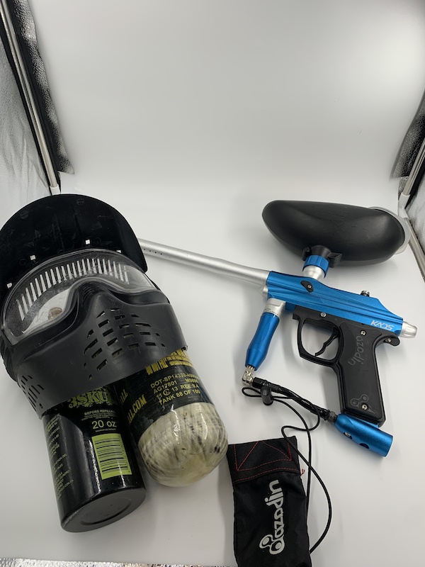 Azodin Kaos Paintball Gun and Gear (Read Description) For Sale