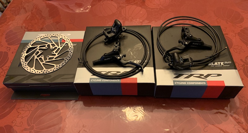 2022 TRP slate evo brakes with 2.3mm 180 rotors For Sale
