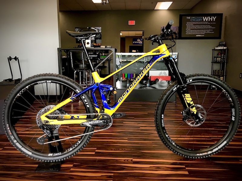 2021 Mondraker SUPERFOXY CARBON R - Blue/Yellow - Medium For Sale