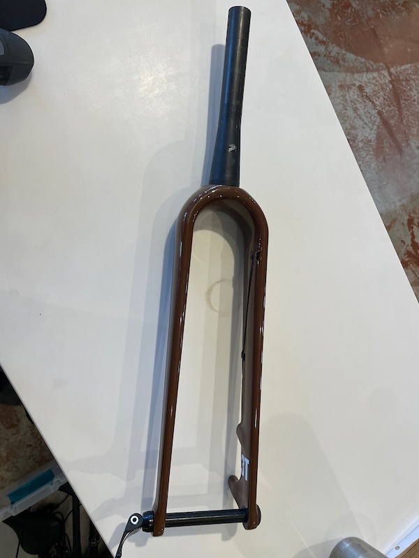 2016 Brown Open UP Carbon rigid fork- 3T For Sale