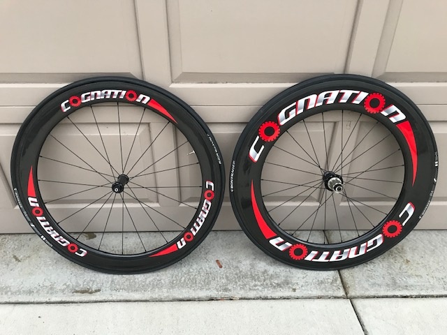 2016 Cognation 60/90mm deep carbon wheels For Sale