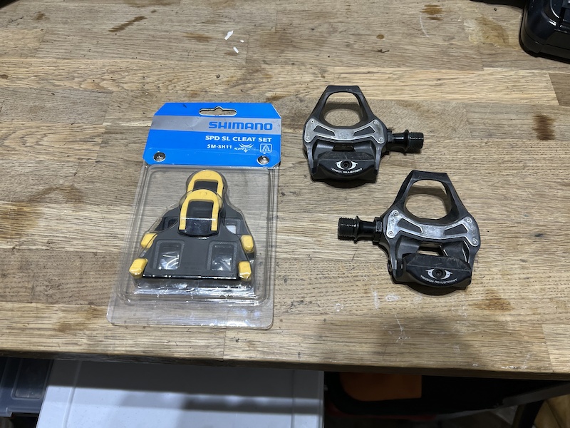 2019 Shimano 105 5700 SPD-SL Pedals with Cleats For Sale