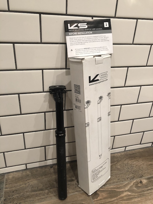 2018 KS ETEN 31.6 Remote Dropper Seatpost - 100mm External For Sale