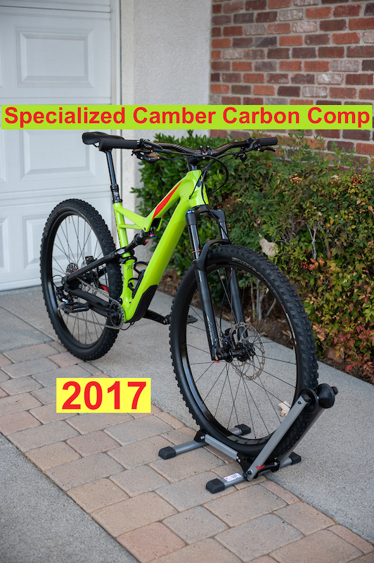 2017 Specialized Camber Carbon Comp 29er 120mm Large FS MTB For Sale