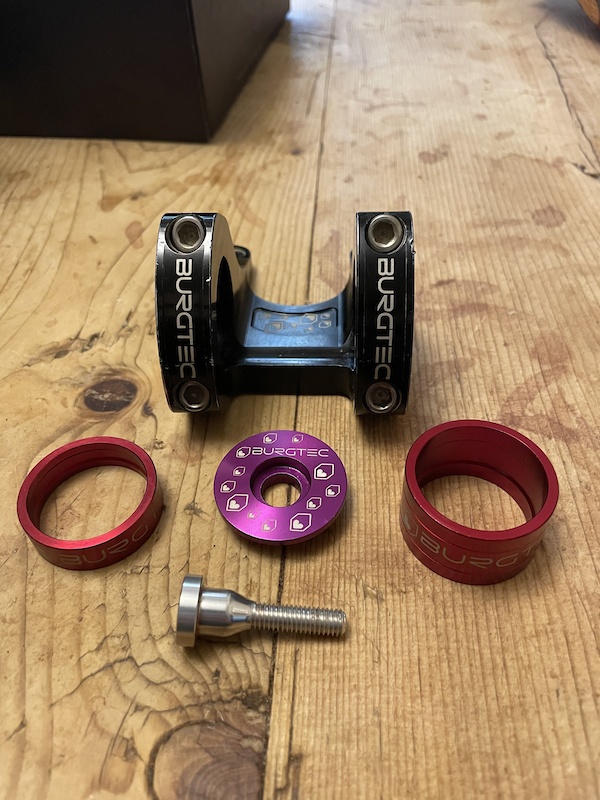 Burgtec stem spacers top cap and bolt For Sale