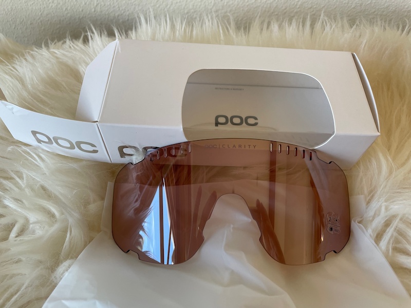 2022 POC Devour sunglasses spare lens--Brown/Light Silver For Sale