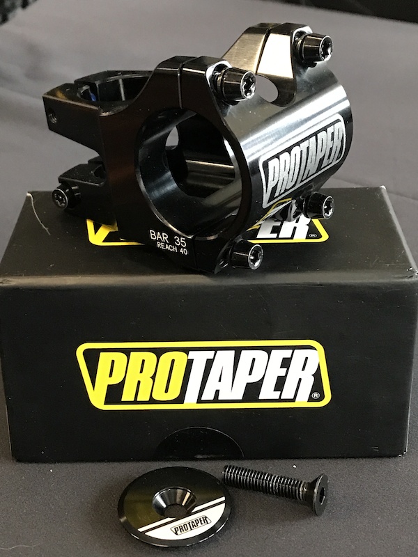 2021 NEW ProTaper Stem 40mm, 35mm clamp, Stealth Black For Sale