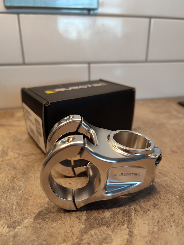 2021 Burgtec Stem - 35 - 42.5 - Rodium Silver For Sale