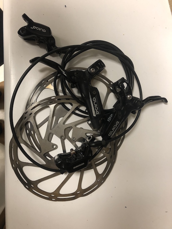 2021 SRAM Guide RE 4 piston brakes w/rotors 203mm For Sale