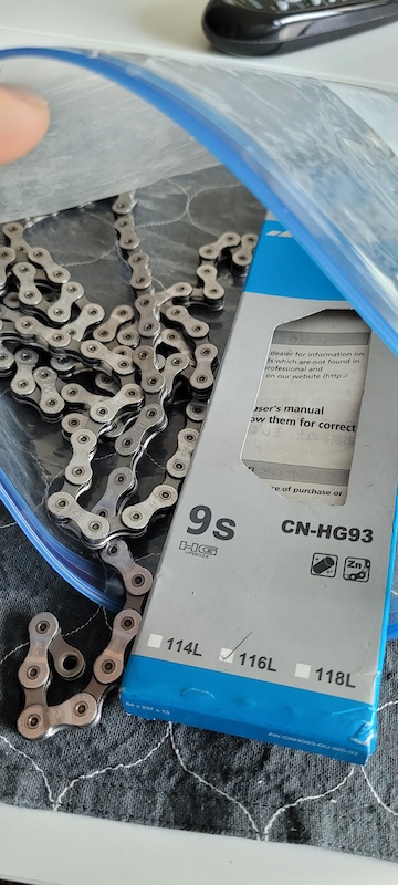 Shimano HG93 9 Speed Chain For Sale