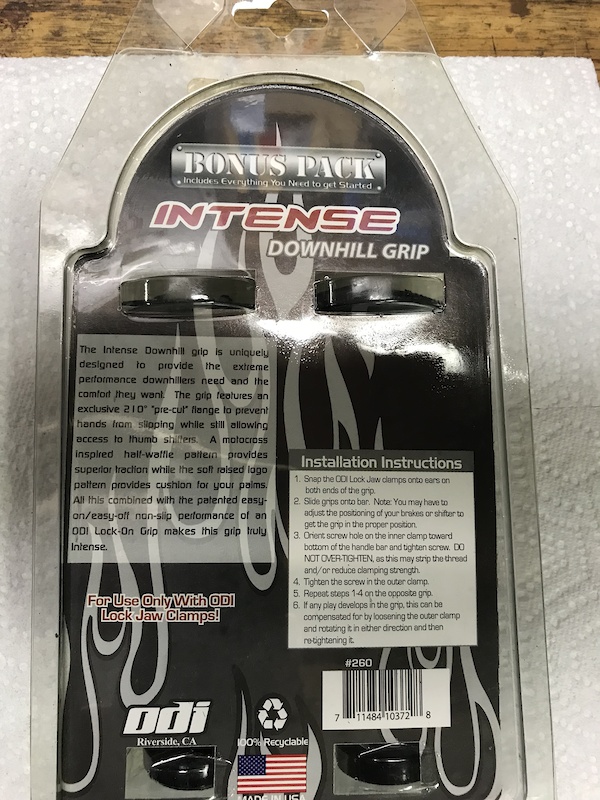ODI intense lock on flanged grips nos For Sale