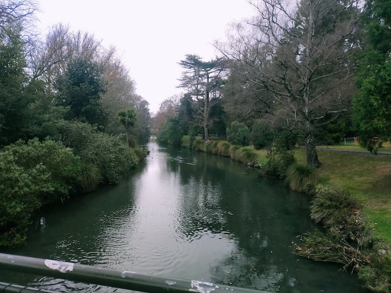 Hagley Park River Track Mountain Biking Trail