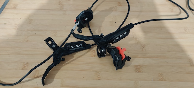F&R SRAM Guide R w/ Rotors and Bleed Kit For Sale