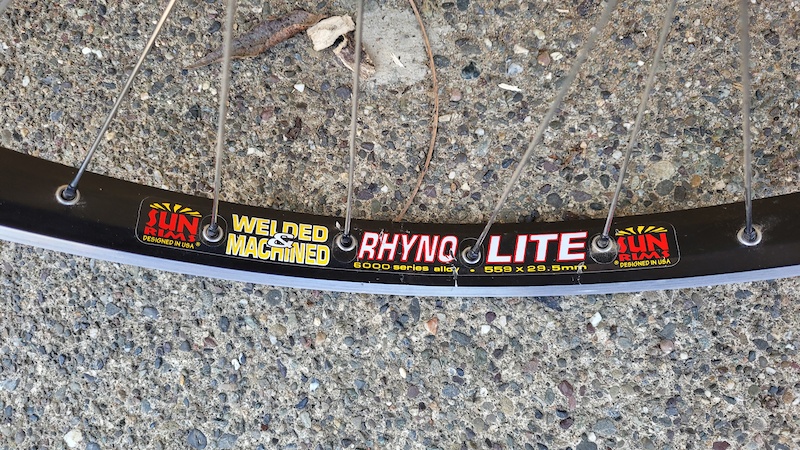 Shimano/Rhyno Lite 26" rear wheel For Sale