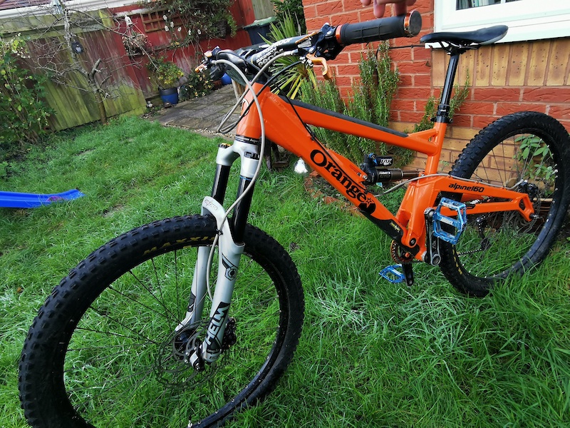 2016 Orange Alpine 160 with Cane Creek Helm and Hope For Sale