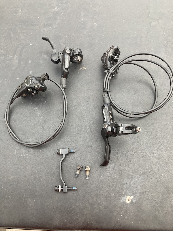 2021 Shimano Deore m615 brake set+ rotors and mounts For Sale