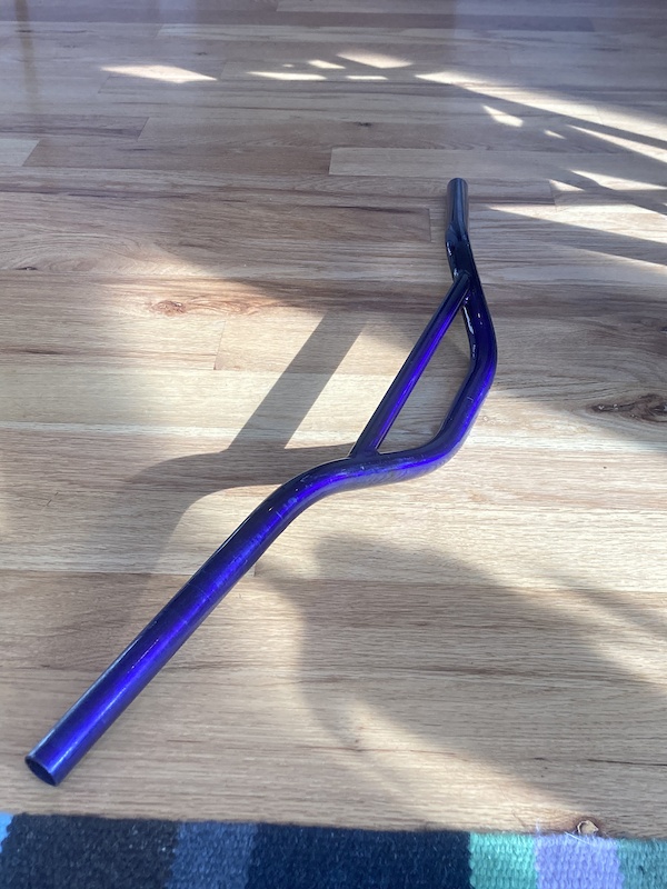 2021 ODDITY steel purple klunker 22.2 handlebars For Sale