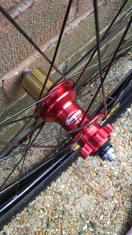 2008 Pair of Hope Pro2 (Red) Hubs [Front 20mm & QR] For Sale