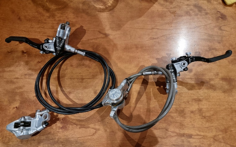 Hope Tech x2 brakes, Front and rear Set For Sale