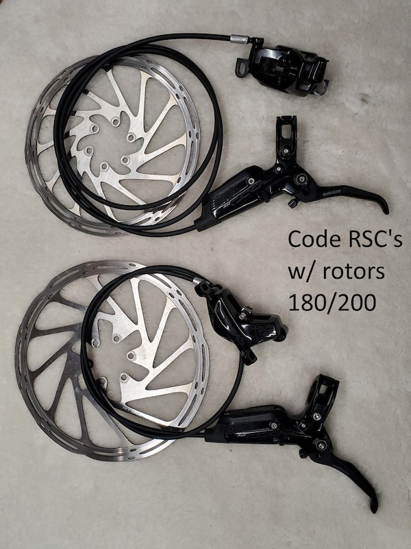 2020 Sram Code RSC Brakeset w/180/200 Rotors For Sale
