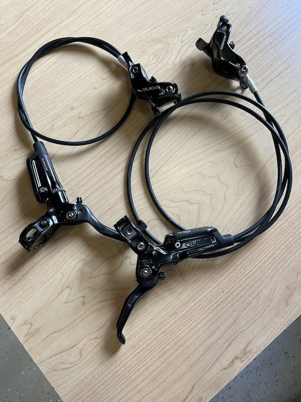 2019 Sram Guide Ultimate 4 piston brakes with extra pads For Sale