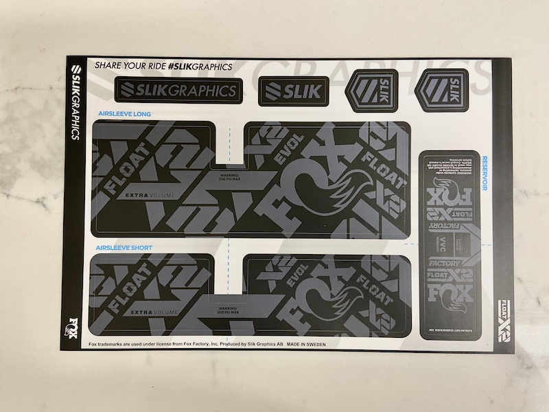 2022 Fox X2 decals For Sale